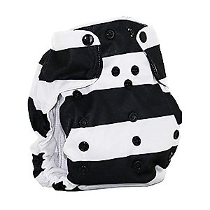 No Prep Organic Cloth Diaper – Smart Bottoms Dream Diaper 2.0 – Washable, Reusable – Natural Fiber Interior (Manhattan)