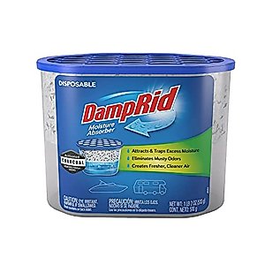 DampRid Moisture Absorber with Activated Charcoal for Boats & RVs, 18 oz.Fragrance Free
