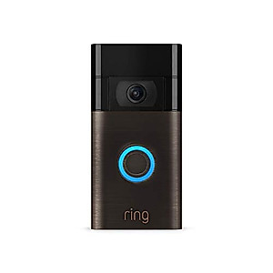 Ring Video Doorbell – 1080p HD video, improved motion detection, easy installation – Venetian Bronze