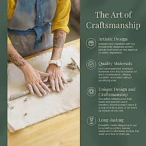 ALWAYS AZUL POTTERY 9.5 Inch Long Spoon Rest in Trio Kokopelli Design and Azulscape Glaze - Handmade Pottery Cookware Accessories - Kitchen Countertop Holder for Giant Spatula, Ladle & More