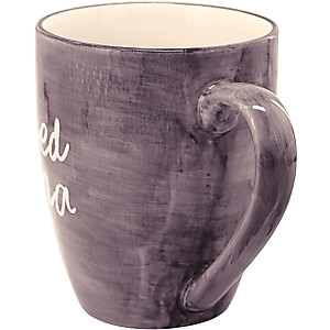 Mom Life Mom Life is the Best Life Deep Purple Large 20 oz Ceramic Coffee Mug Tea Cup, Purple