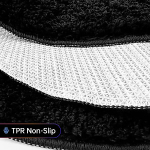 Shrug 8 Ball Rug - 24 Inch Black Hypebeast Rug - Cool Rugs and Cute Rug for Bedroom & Bathroom Aesthetic - Funky Rug for Room Decor Y2k (24"x 24")