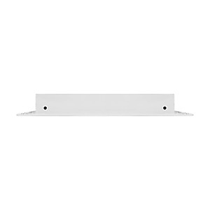 BUILDMART - 12x12 Modern AC Vent Cover - Decorative White Air Vent - Standard Linear Slot Diffuser - Register Grille for Ceiling, Walls & Floors - Texas Buildmart