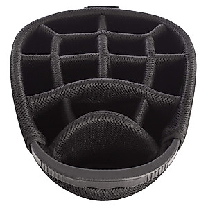 Izzo Golf Izzo Ultra-Lite Cart Golf Bag with Single Strap & Exclusive Features, Black, 3.8 Pound