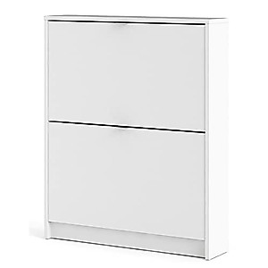 Tvilum, White Bright 2 Drawer Shoe Cabinet