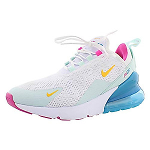 Nike AIR MAX 270 White/Pink/Blue CJ0568 100 Women's Size 6.5 KC