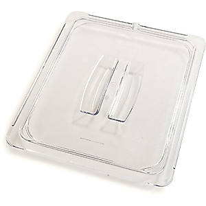 Carlisle FoodService Products 10230U07 StorPlus Half Size Polycarbonate Universal Handled Food Pan Lid, Clear