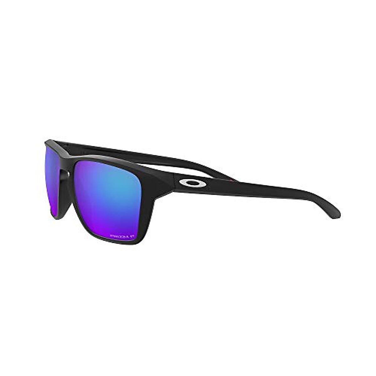 Oakley Men's OO9448 Sylas Rectangular Sunglasses, Matte Black/Prizm Sapphire Iridium Polarized, 57 mm