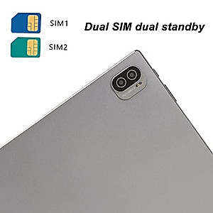 10 Inch Tablet Gray Octa Core Tablet Processor 6G RAM 128G ROM 1920x1200 IPS 10 Inch for Home for Travel US Plug