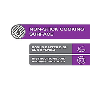 Salton CM1613 Crepe Maker, 7.5", Black