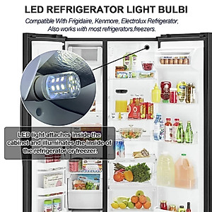 Kscjdg KEI D34l Frigidaire Refrigerator Light Bulb - for 5304511738 Light Bulb Frigidaire Refrigerator Parts PS12364857 AP6278388 -(110V-240V 3.5W)-1Pack