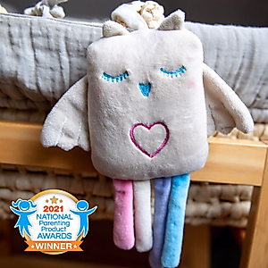 Lulla Owl Baby Toys Sleep Aid - Real Life Heartbeat and Breathing Sound Machine, Attaches to Crib, Suitable from Birth, 24hr Continuous Play, Machine Washable, Perfect Newborn Baby Gifts