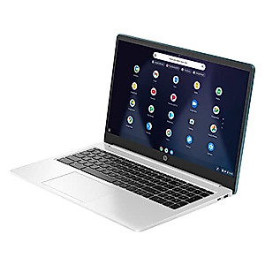 HP 2022 15.6" HD chromebook Laptop, Intel Pentium N6000 Processor, 8GB LPDDR4 RAM, 64GB Emmc Storage, Intel HD Graphics, 720P HD Webcam, Mineral Silver, Chrome OS, 32GB SnowBell USB Card