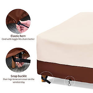 Bestalent Patio Furniture Sofa Covers Waterproof,3-Seater Outdoor Sofa Covers Fits up to 79W x 38D x 35H inches