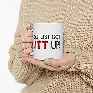You Just Got Litt Up 11oz White Mug Suits Office Birthday Xmas Gift Funny Coffee Mug, Funny Mugs, Friend Mug, Cute Mug, Coworker Mug, Gifts For Her, Best Friend Gifts, Sarcastic Mug