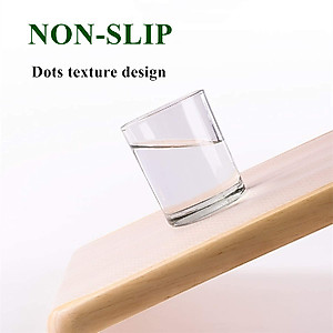 Yopay Clear Cupboard Liner, 12 Inch x 40 Feet Non-Adhesive Drawer Liners, Waterproof EVA Refrigerator Mat for Kitchen, Shelf, Pantry, Laundry Room, Office