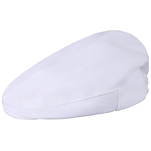 A&J DESIGN Infant Boy Christening Hat 3-6 Months Flat Paperboy Cap White