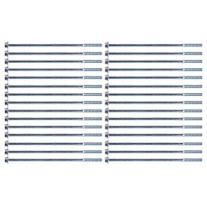 30Pcs Half Thread Hex Head M6 Lengthened Concave Carbon Steel for Gasoline Generator Garden Machine Lawn Mower (M6*170)
