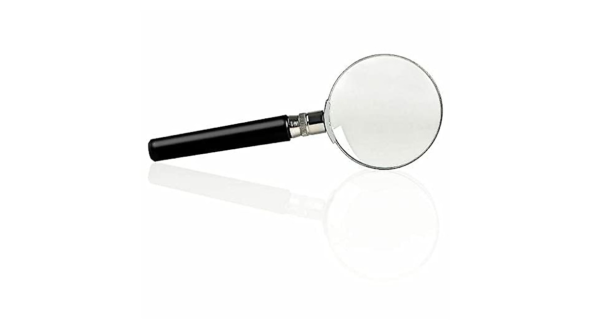 10X Handheld Magnifier for Reading & Inspection - Portable & Durable