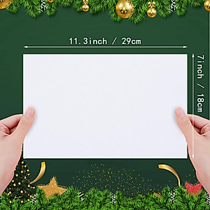 Jtnohx Felt for Crafts, 16 Pcs Felt Fabric, 7"×11.3" Stiff Felt Sheets, Craft Felt Square for Sewing (White)