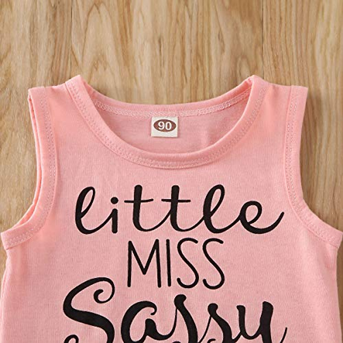Toddler Kids Baby Girl Summer Clothes Sassy Shirts Tank Top+Dinosaur Shorts Pants Outfit Set (Tank top+Shorts, 2-3T)