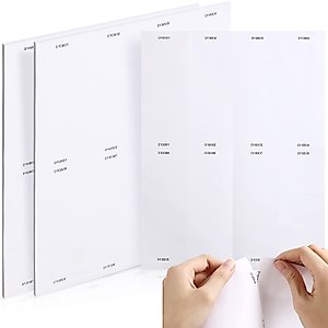 100 Sheets 8.5" x 11" 35lb Printable Event and Raffle Tickets Serialized with Ticket Numbers 800 Pcs 2.125" x 5.5" White Printable Tickets with Tear Away Stubs Easy Printing Card for Event Host