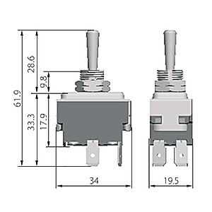 HQRP 4-Pin Toggle Switch Compatible with MK Diamond 154310 MK-100 MK-101 Wet Cutting Tile Saw