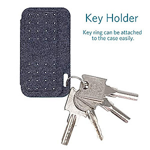 Carrying case for Kardia Mobile EKG Monitor - Travel Kardia Case Fits in Pocket, Features Magnetic Closure to Keep Kardia Device Safe On The Go, NOT Fit KardiaMobile 6L,Dark Blue