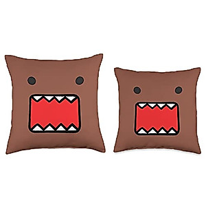 domo gifts JDM DOMO-KUN Cute Japanese Little Monster Kids Toys Throw Pillow, 16x16, Multicolor