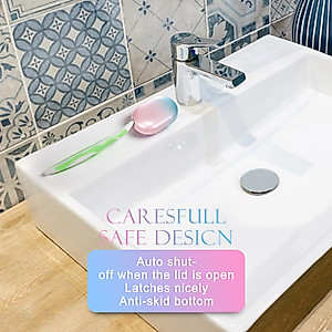 TAISHAN UV Sanitizer Toothbrush Case，Rechargeable Portable Mini Travel Toothbrush Holder,Fits All Toothbrushes for Both Electric and Manual Toothbrushes,Safety Feature, for Home and Travel