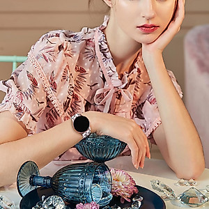 GEAK Floral Compatible with Galaxy Watch 7 Band/Galaxy Watch 6 Band/Galaxy Watc 5 Pro/Watch 6 4 Classic 47mm 43mm 42mm 46mm, 20mm Watch Bands Silicone Replacement for Active 2 Bands Women Men Cat Paw