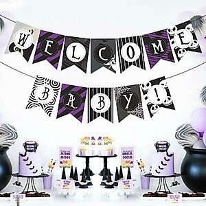 Nightmare Before Christmas Baby Shower Banner Welcome Baby Banner Nightmare Before Christmas Decorations Nightmare Before Christmas Baby Shower Decorations Nightmare Before Christmas Halloween