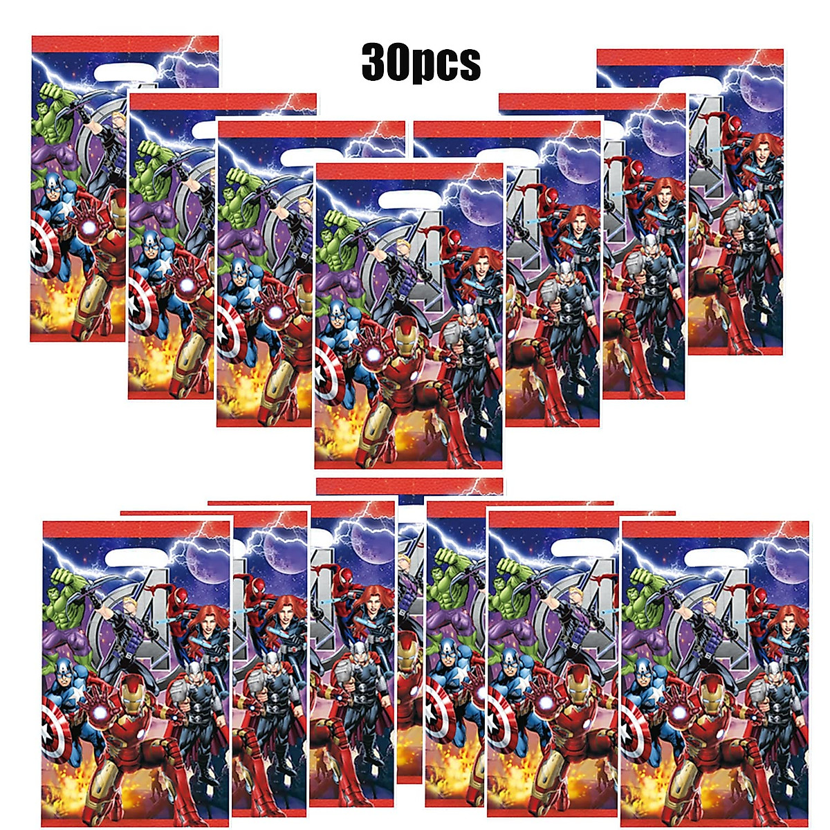30 Pack Hero Gift Bag Party Bag Tote bag specially for hero themed party supplies