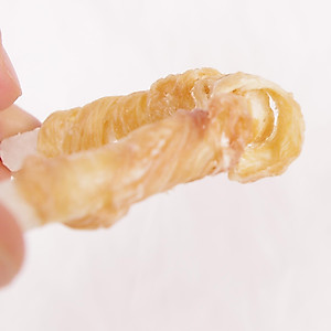 FOURPAW Dog Treats Chicken Wrapped White Rawhide Sticks, 5inch Long Lasting Dog Chew Treats, Strong The Jaws and Clean The Teeth, 8oz.