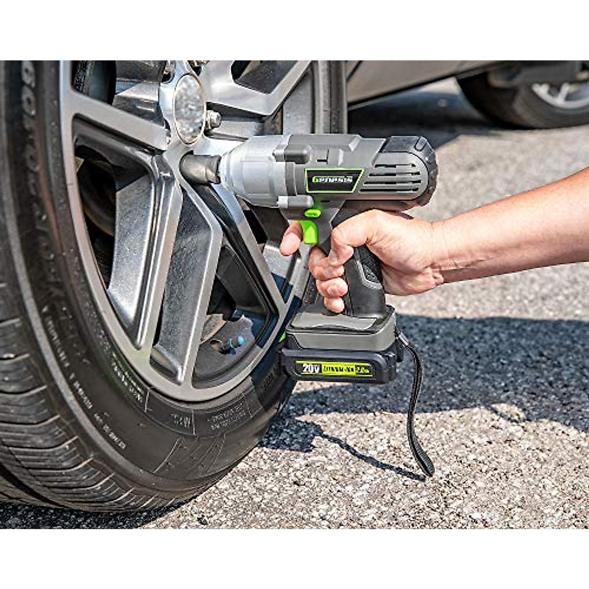 Genesis GLIW20AK 20-Volt Li-Ion Cordless Impact Wrench Kit with Charger, Battery, Sockets, Storage Case, and 2 Year Warranty