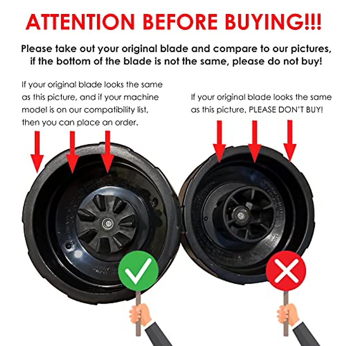 Revorit Blender Replacement Parts for Ninja, 2 24oz Cups with To-Go Lids, 7 Fins Extractor Blade, for Nutri Ninja Auto iQ BN801 BL480-30 BL640-30 BL642-30 NN100-30 BL2012 (2 Pack)