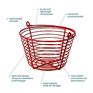 Prevue Pet Products 8 Inch Red Egg Basket 468