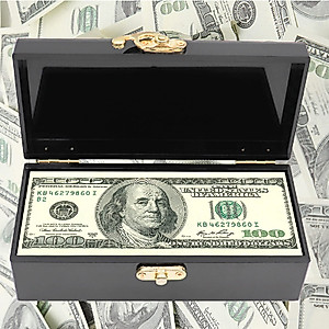 Black Acrylic Lockable Cash Box, Money Holder, Cash Organizer, Single Row Currency Tray, Money Storage Box