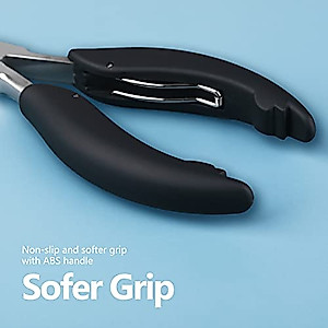 Toe Nail Clipper for Ingrown or Thick Toenails,Toenails Trimmer and Professional Podiatrist Toenail Nipper for Seniors with Surgical Stainless Steel Surper Sharp Blades Lighter Soft Handle