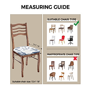 Ocean Nautical Seat Covers for Dining Chairs, Stretch Kitchen Chair Slipcovers, Retro Blue Sea Coastal Lighthouse Boat Dining Room Chair Covers Removable Office Chair Cover Protector Set of 2