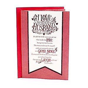 Hallmark Sweetest Day Card for Husband (Love Being Married to You) (599SWV3032)