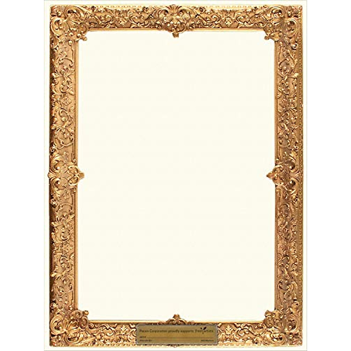UCREATE - PAC4926 UCreate Gold Frame Watercolor Paper, Gold Frame, 9" x 12", 30 Sheets