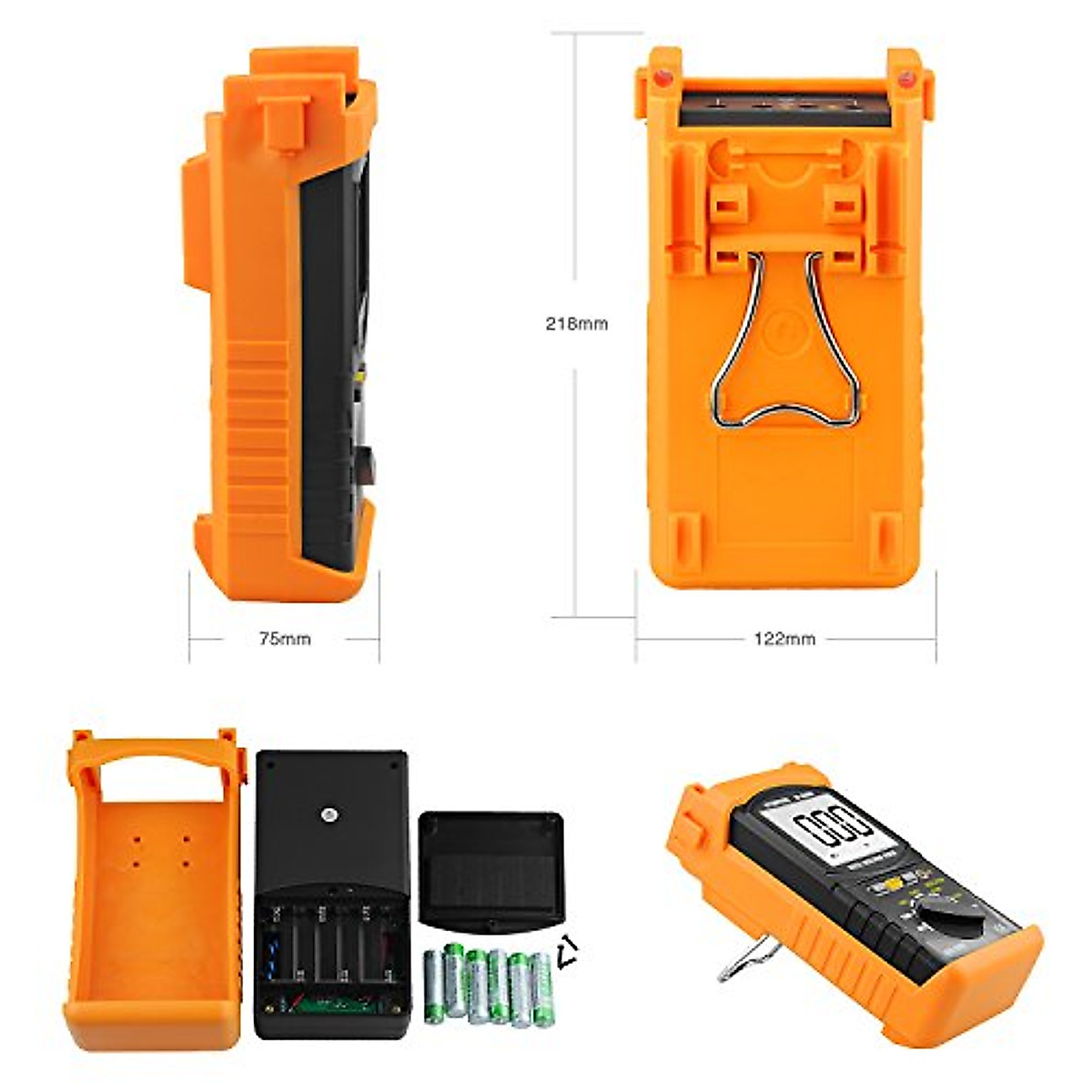 BTMETER BT-6688B Megohmmeter 200 Gig Ohm Digital Insulation Resistance Tester, 500V/1kV/2.5kV/5kV Test Voltage, Auto Ranging, Backlight Display