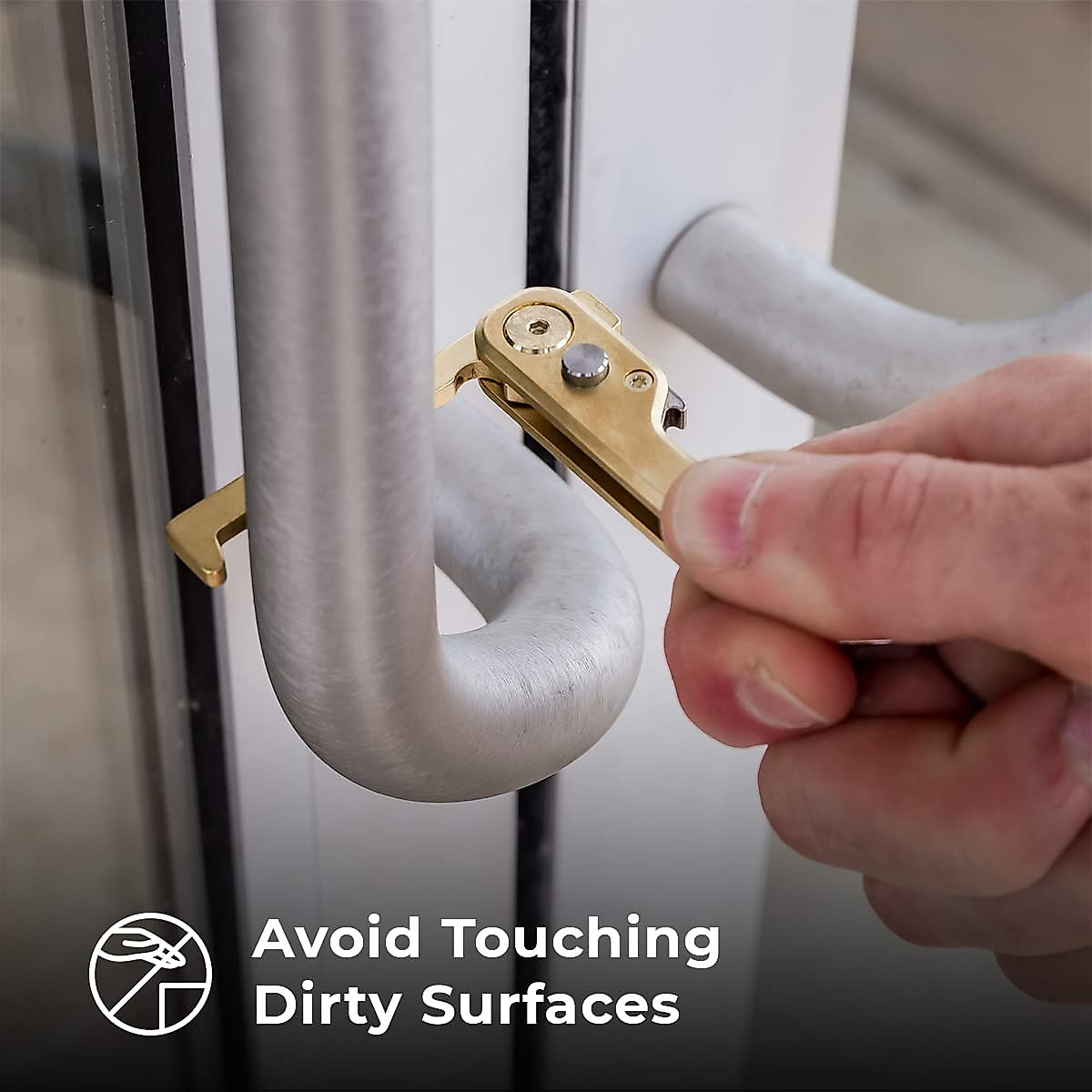 KeySmart SafeTul - Door Opener Tool is An Advance Touchless Key tool made of Premium Material with 4 in 1 No Touch Door Opener Keychain, Button Pusher, Touchscreen Stylus, and Bottle Opener