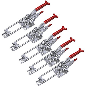 5Pack 2000lbs Toggle Clamp 431,Heavy Duty Toggle Latch Clamp for Latch Lock,Self Latch Toggle Latch Action Lock for Tire Carrier Latch,Smoker Lid Latch,Cam Clamp Latch Pull Latch,Draw Latch Hardware.