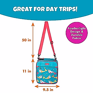 Convertible Soft Insulated Durable Lunch Bag For Kids - Zippered Outer Pocket - Adjustable Straps Convert to Backpack, Shoulder Bag or Lunch Box - Fresh food for hours, Back To School, Picnics, Travel