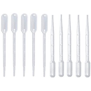 100Pcs Plastic Transfer Pipettes by KoberrLi, 3ml Disposable Calibrated Droppers for Essential Oils, Science Laboratory,DIY Projects