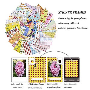 Sunmns Accessories Bundle Kit Set Compatible with Fujifilm Instax Mini 11 Instant Camera, Accessory Include Case, Album, Film Stickers, Desk Frames, Paper Frame, Filters, Strap (Rainbow)