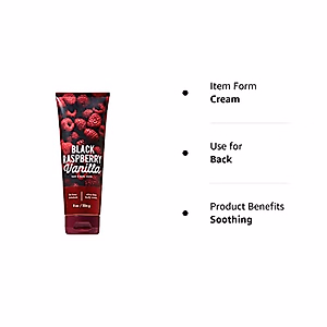 Bath and Body Works BLACK RASPBERRY VANILLA Ultra Shea Body Cream 8 Ounce (2019 Edition)
