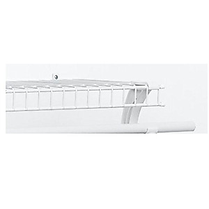 ClosetMaid 2057 4-Foot Hanging Bar for SuperSlide Shelves, White